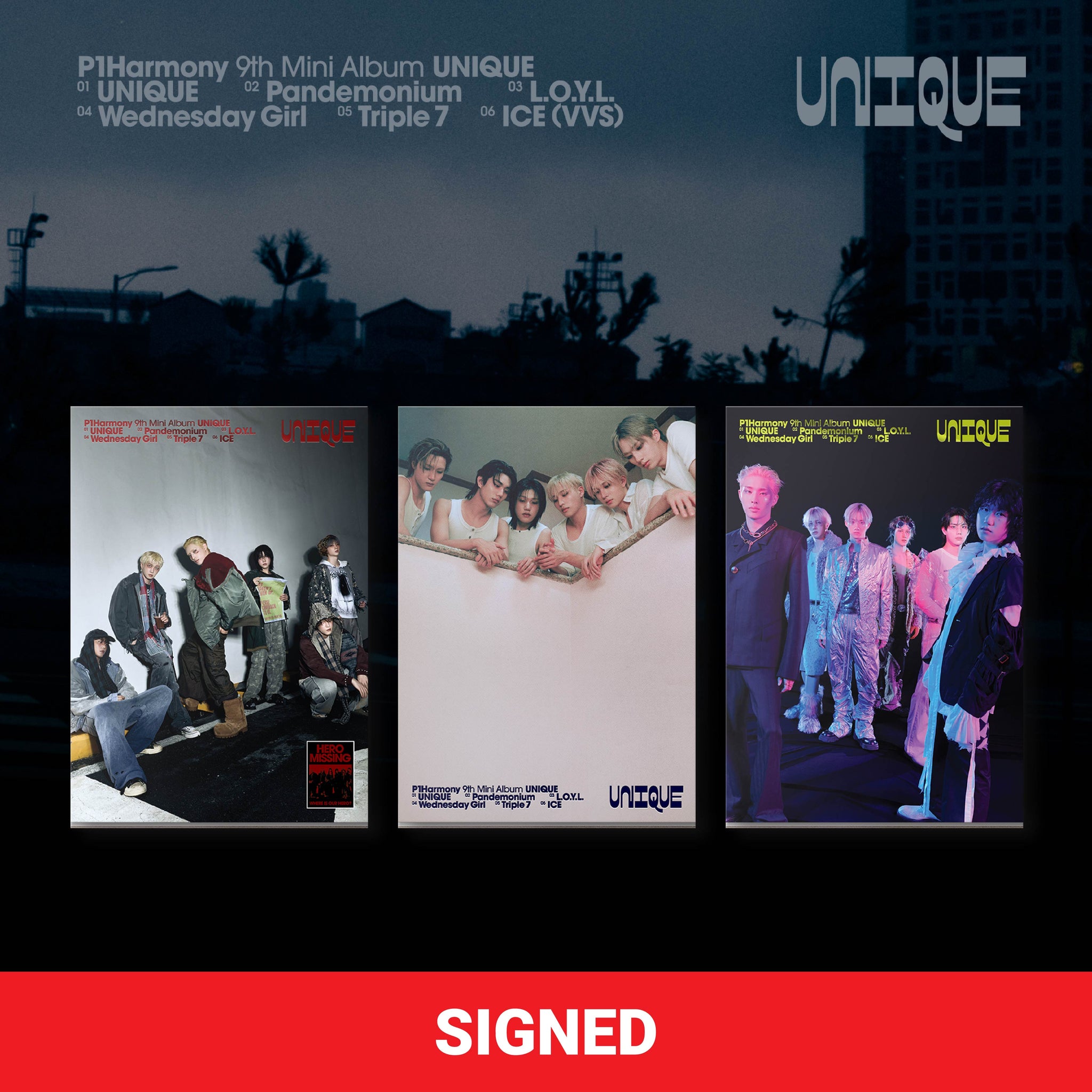P1Harmony UNIQUE Signed Album | Artist Official Store + Photocard