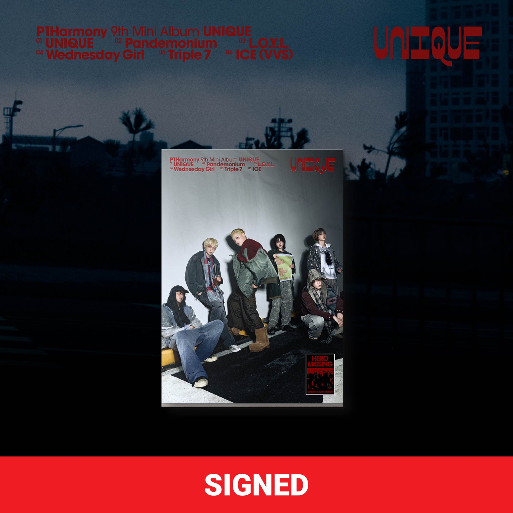P1Harmony UNIQUE Signed Album | Artist Official Store + Photocard